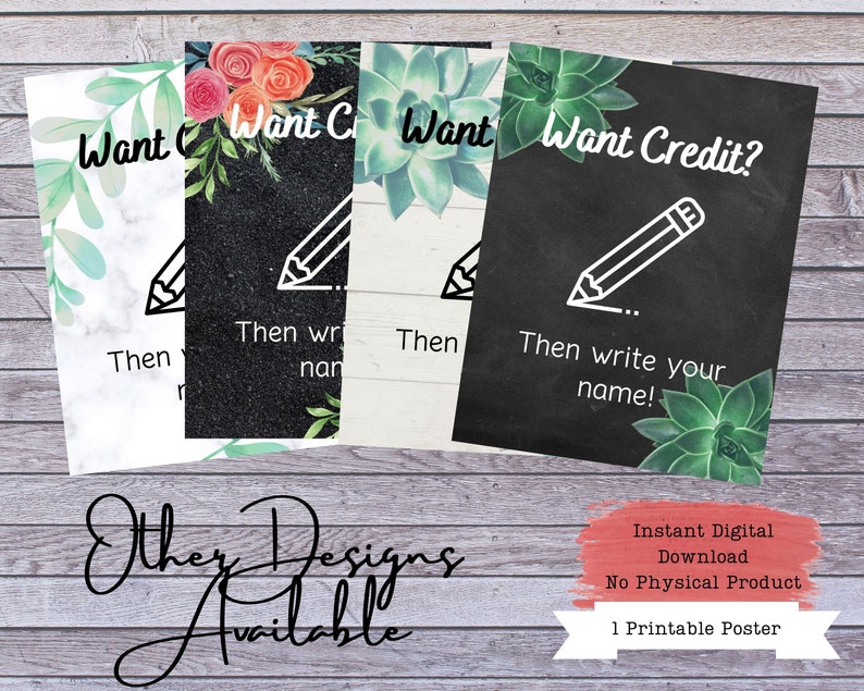 Write Your Name, Printable Poster, Succulent Poster, Class Decor ...