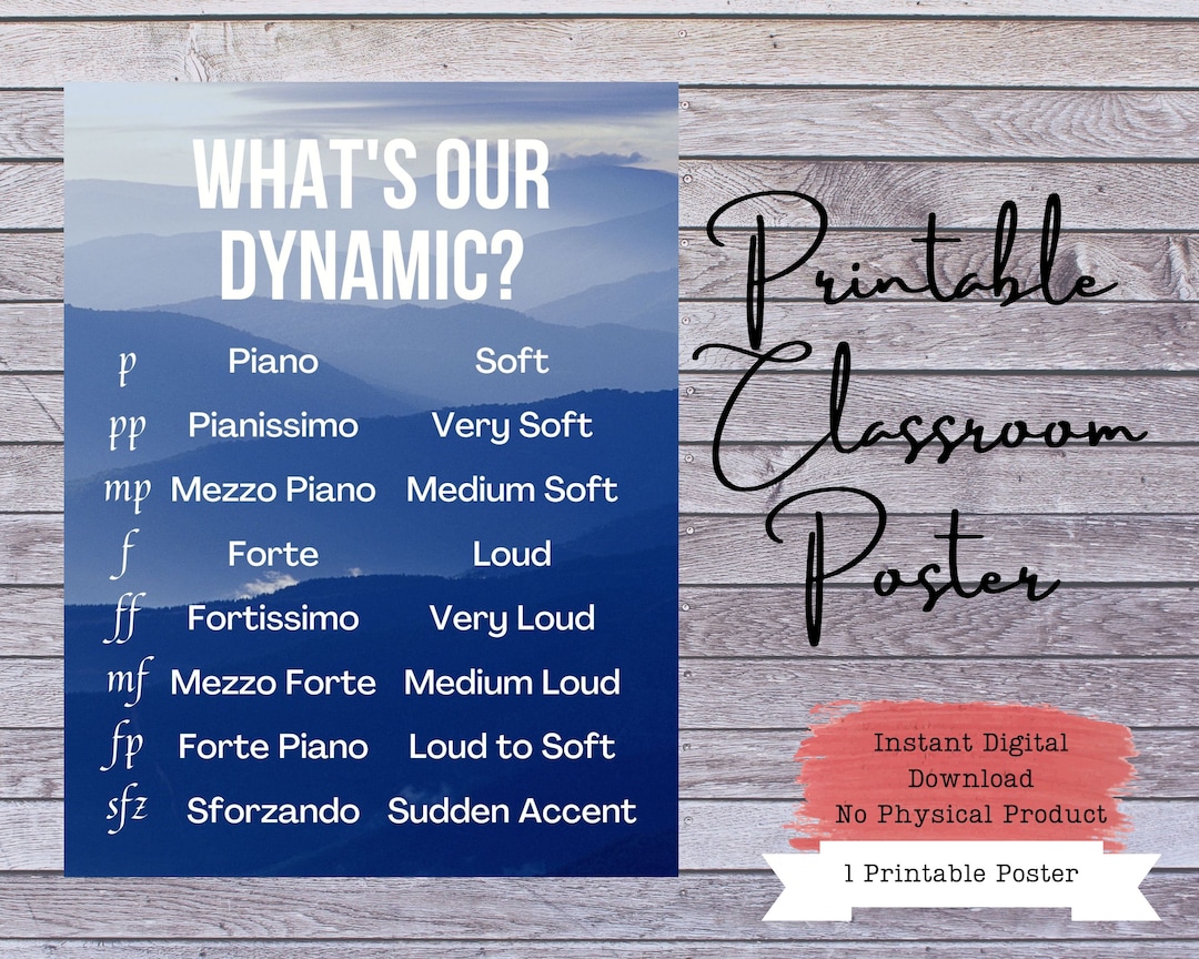 What's Our Dynamic, Music Poster Pack, Music Room Art, Band Director ...