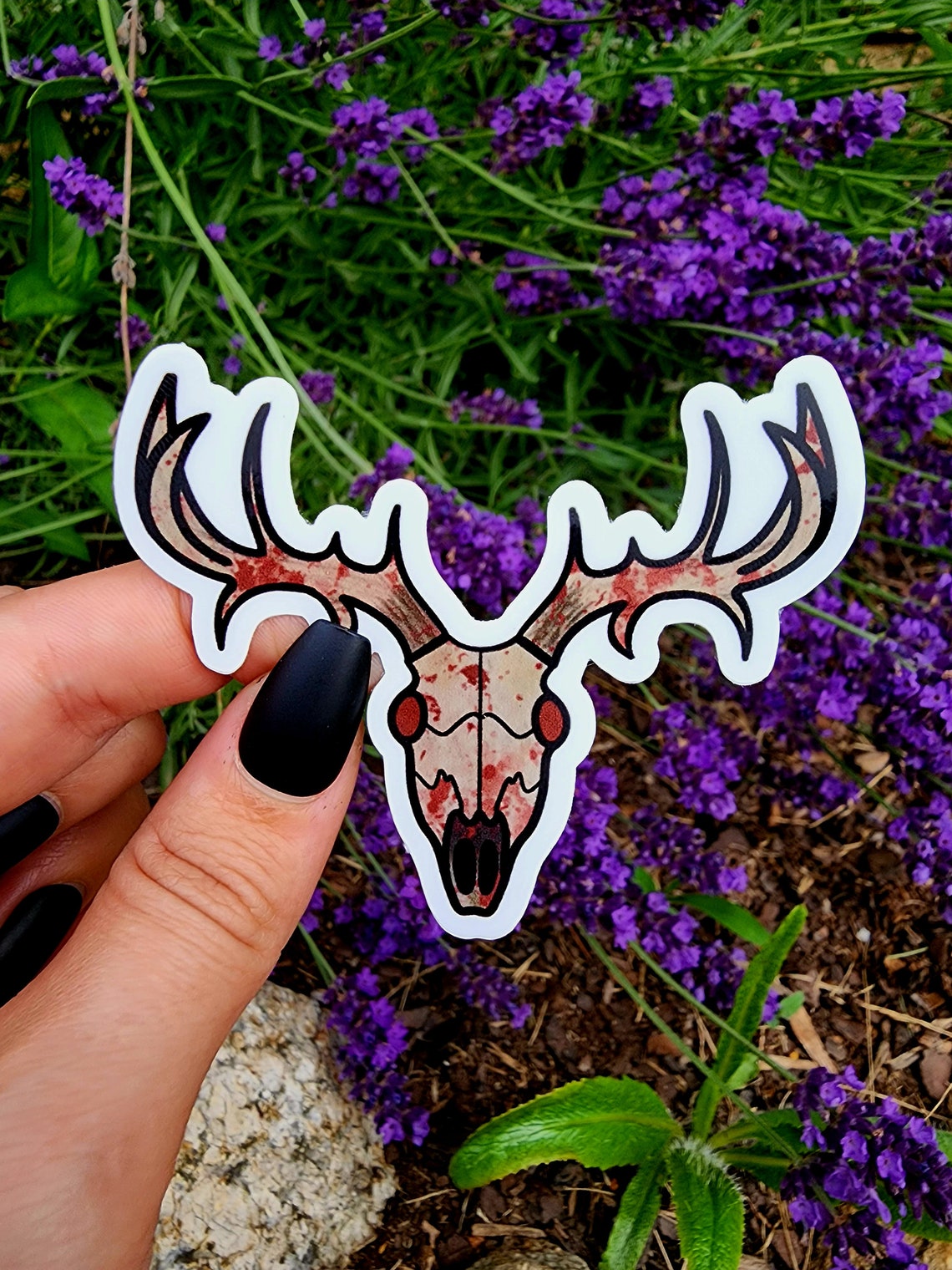 Wendigo Skull Sticker Wendigo Skeleton Wendigo Art Cryptid - Etsy