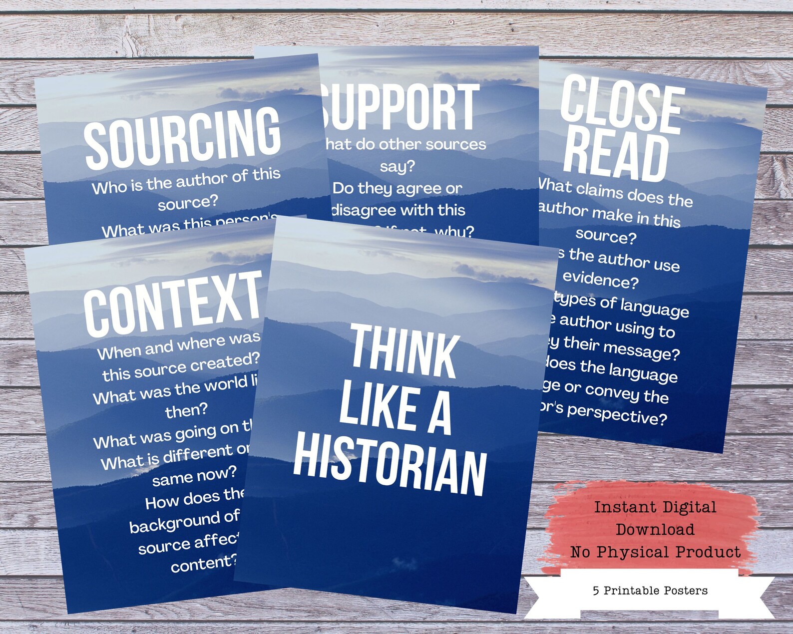 Think Like a Historian History Decor History Poster Social - Etsy