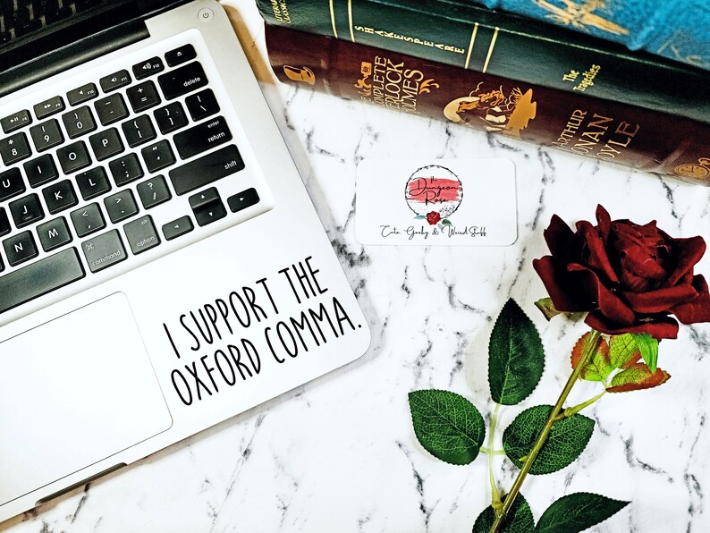 Oxford Comma Sticker Librarian Sticker ELA Teacher Sticker | Etsy