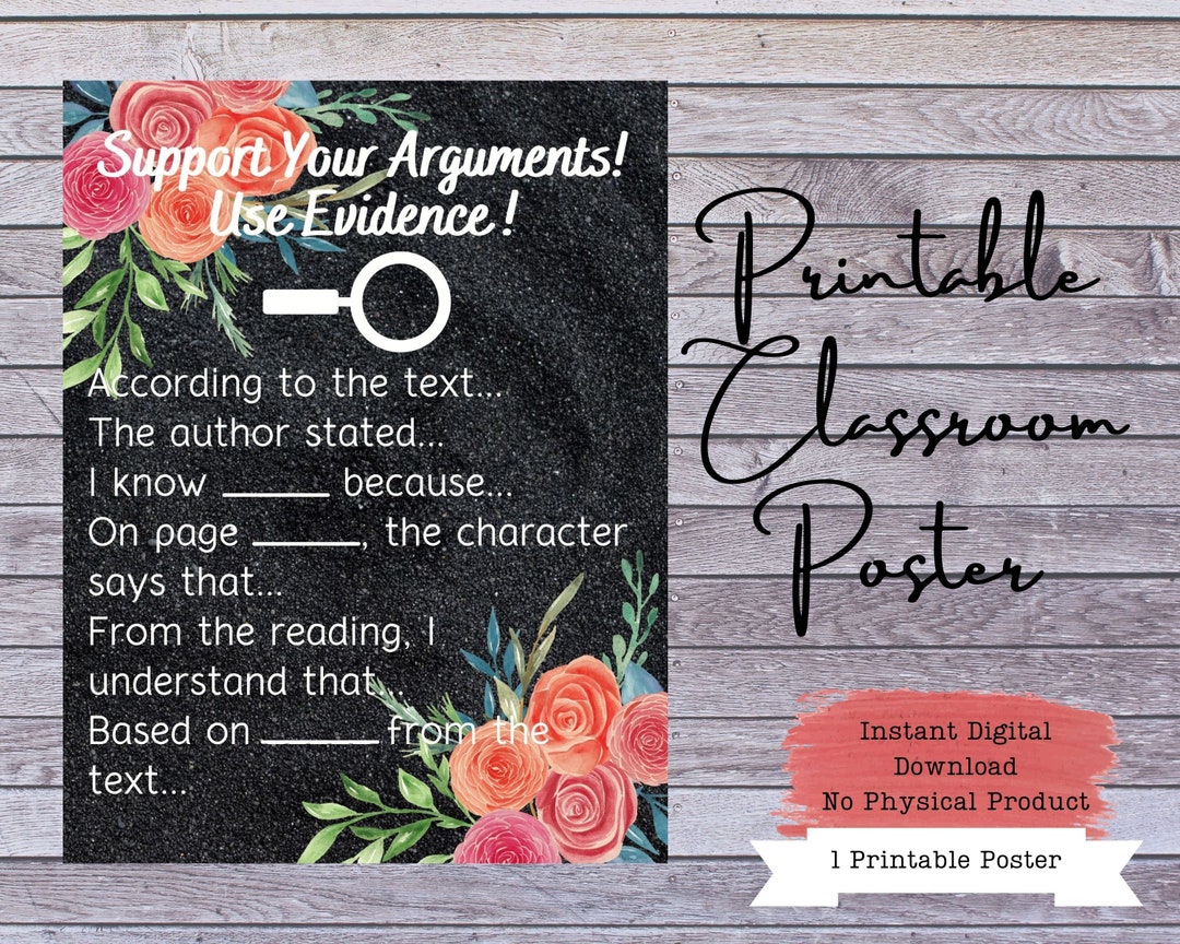 Literary Analysis, Classroom Printable, Teacher Poster, Literary Poster ...
