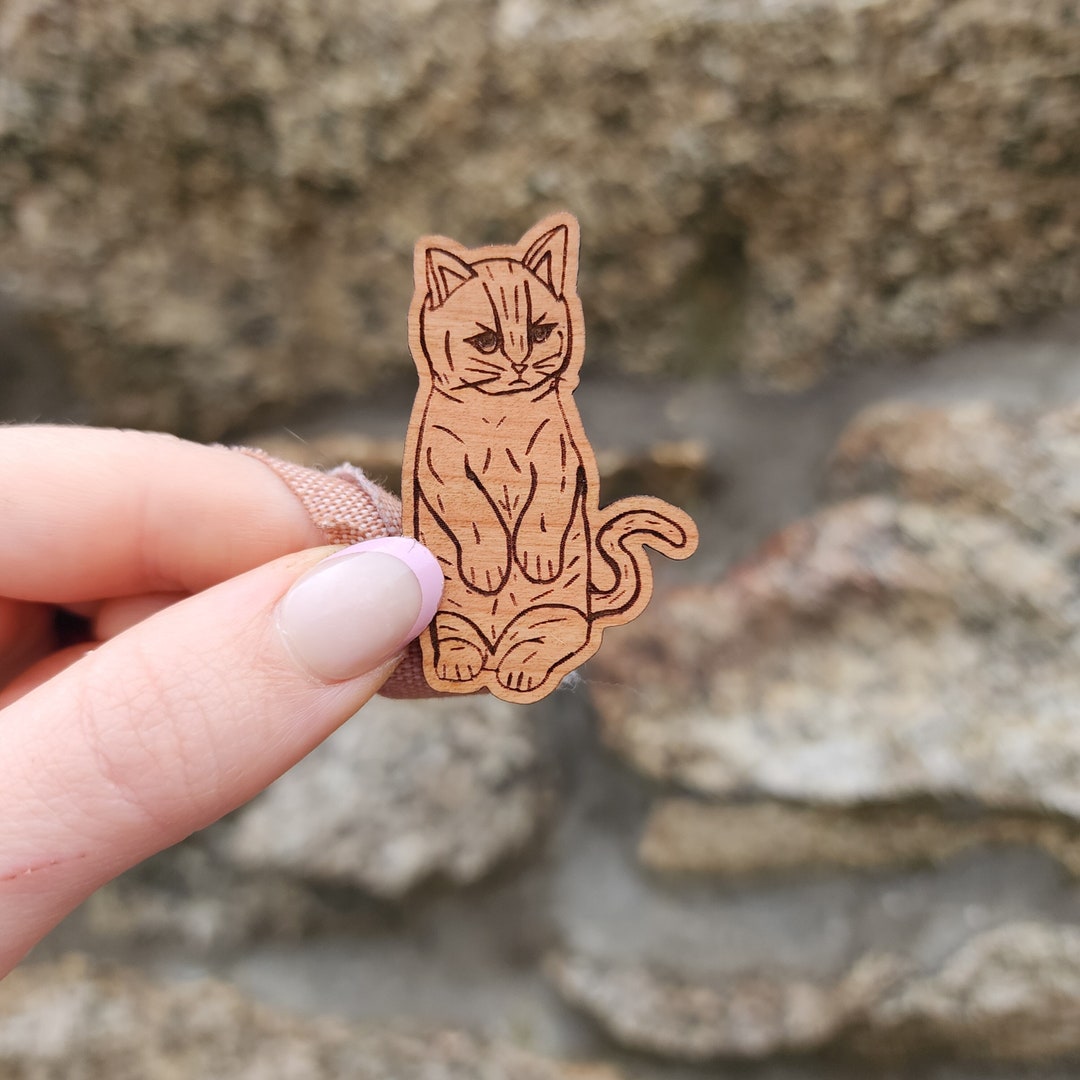 Disgruntled Cat Meme Magnet, Cat Magnet, Kitty Magnet, Weird Cat Art ...