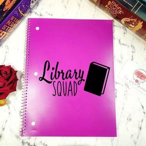 Library Squad Decal, Librarian Sticker, Librarian Gift, Librarian Cart ...