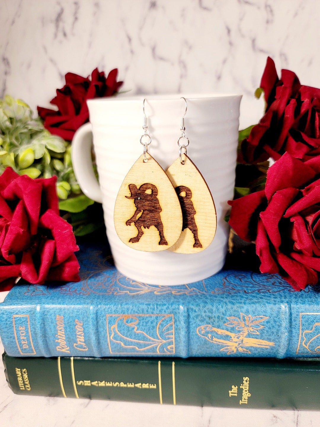 Sheepsquatch Cryptid Witch Quirky Earrings Geek Earrings - Etsy