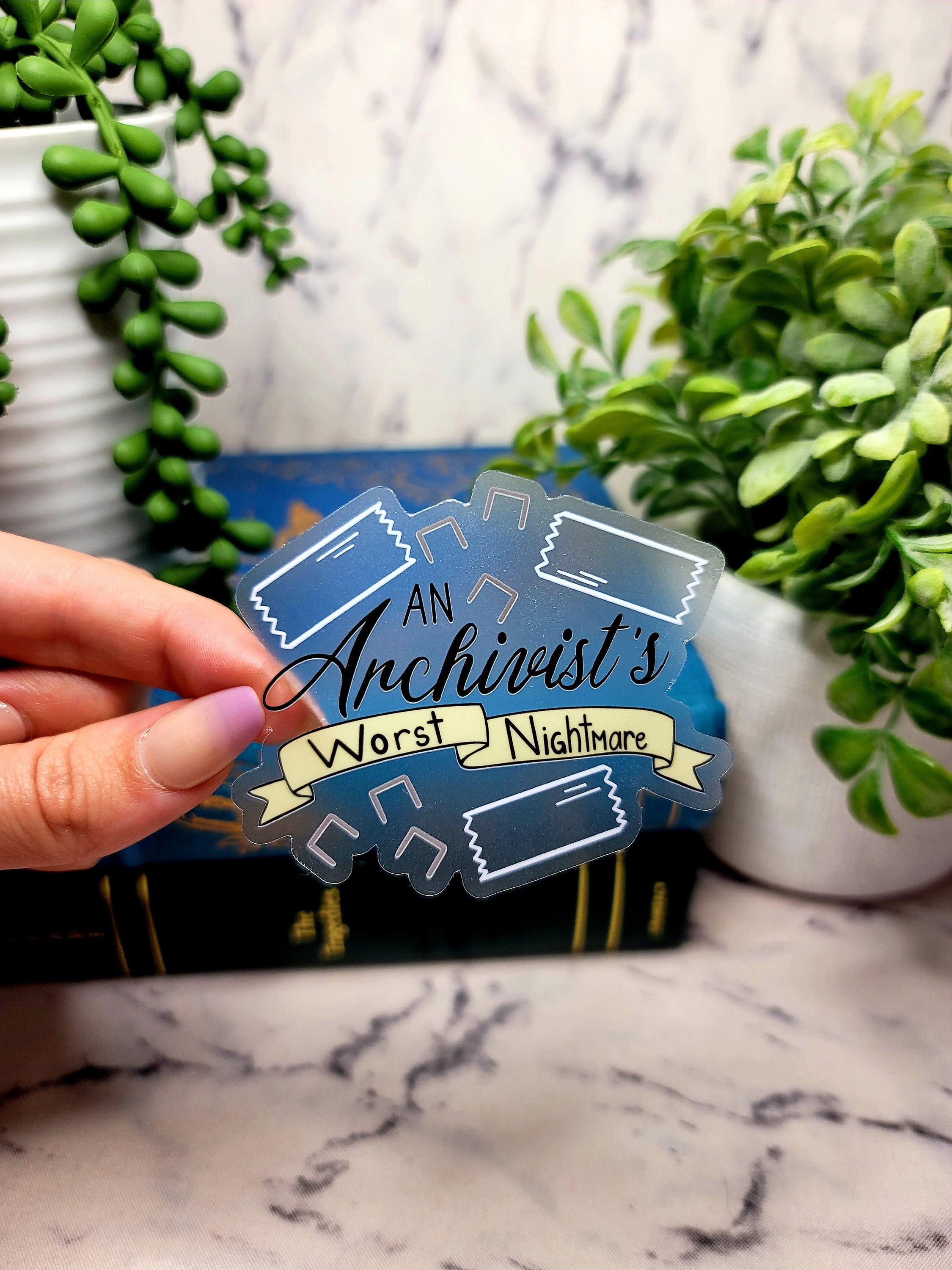 Archivist Clear Sticker Archival Storage Archival Boxes - Etsy