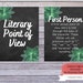 Literary Point of View Printable Poster Set, Literature Poster, High ...