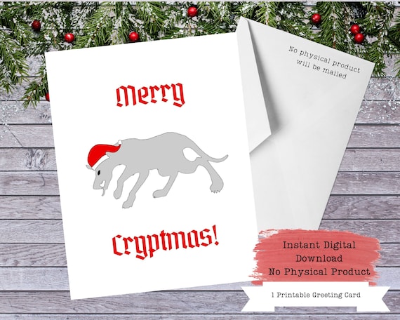 Chupacabra Merry Cryptmas Cryptid Christmas Cryptid Hunter | Etsy