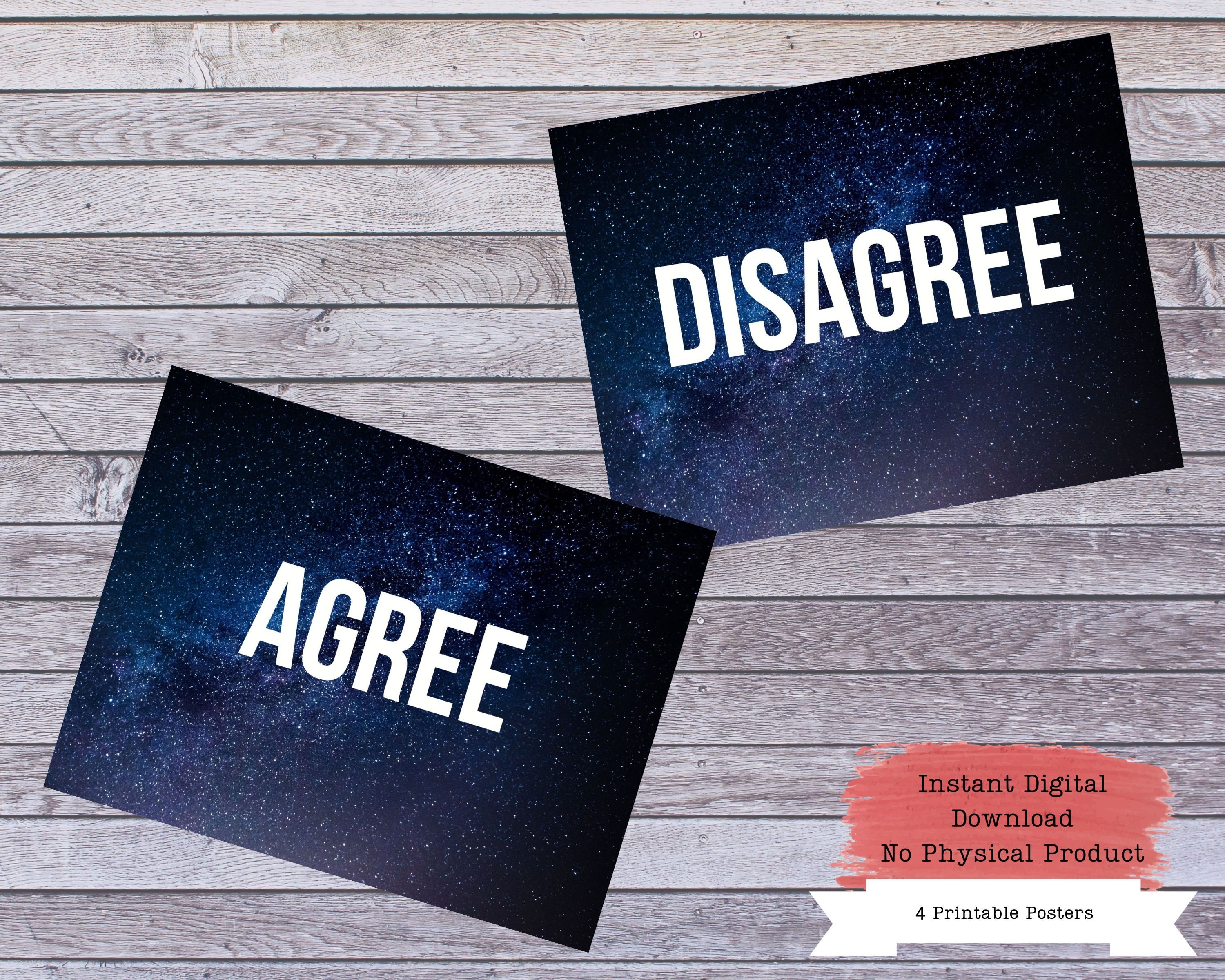 Four Corners Activity Posters, 4 Corners Activity, Classroom Discussion ...