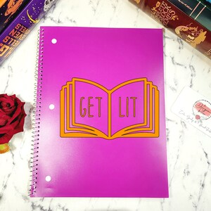 Get Lit Book Decal, ELA Teacher Sticker, Literature Decal, Reading is ...
