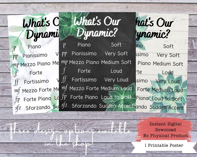 What's Our Dynamic, Music Poster Pack, Music Room Art, Band Director ...