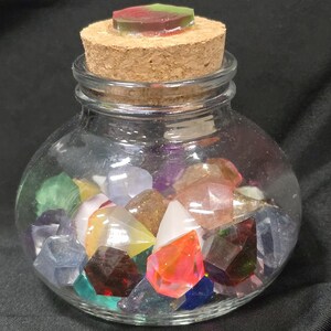 Bottle of 40 Random Resin Gems, RPG Gems Crystals, RPG Counters, RPG ...