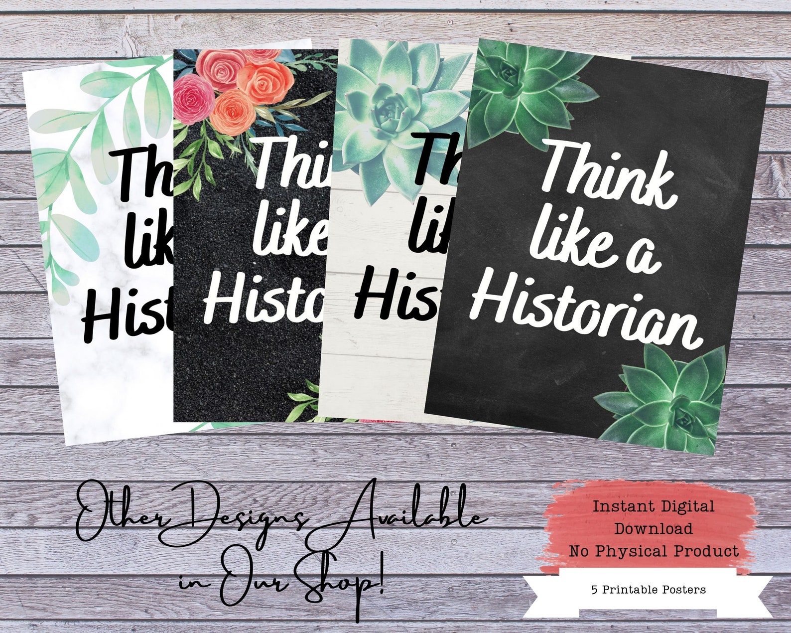 Think Like a Historian History Decor History Poster Social - Etsy