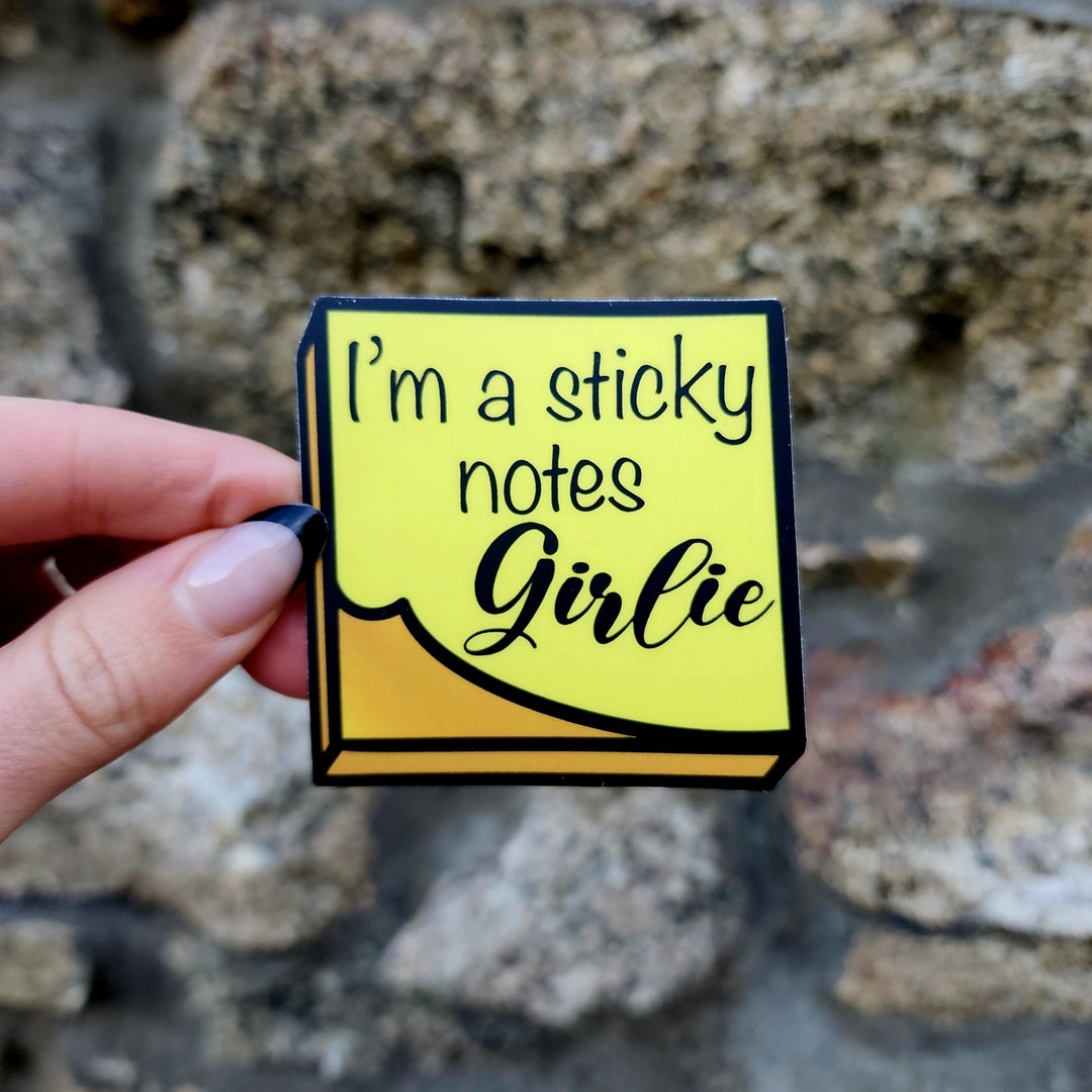Sticky Notes Girlie, Office Sticker, Paperwork Sticker, Secretary ...