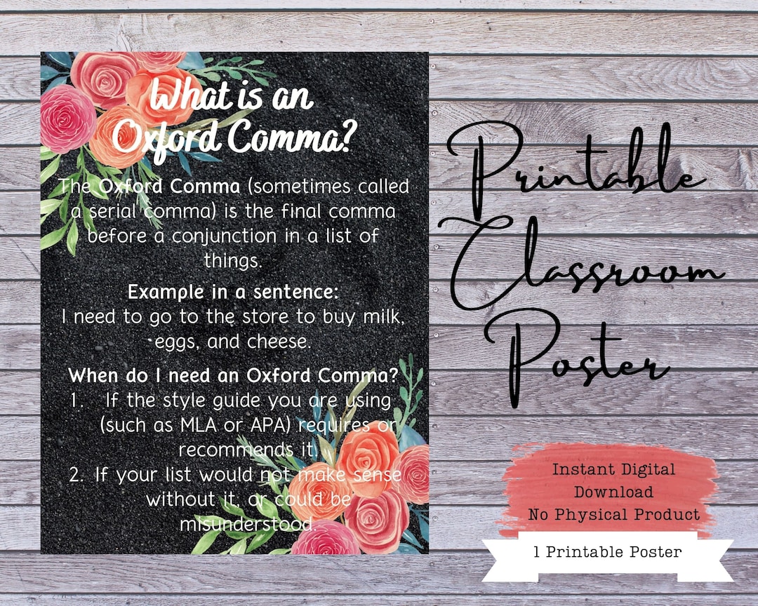 Apa Classroom Poster