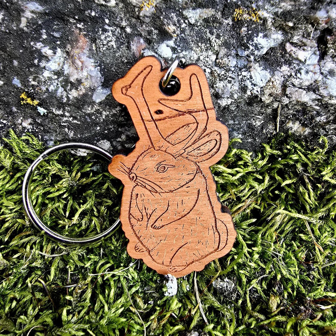 Cute Jackalope Keychain, Cryptid Art, Cryptid Club, Cryptid Decor ...