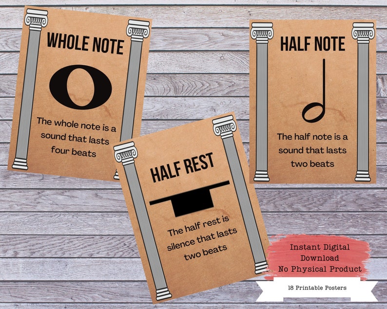Music Poster Pack Music Classroom Music Room Decor Music - Etsy