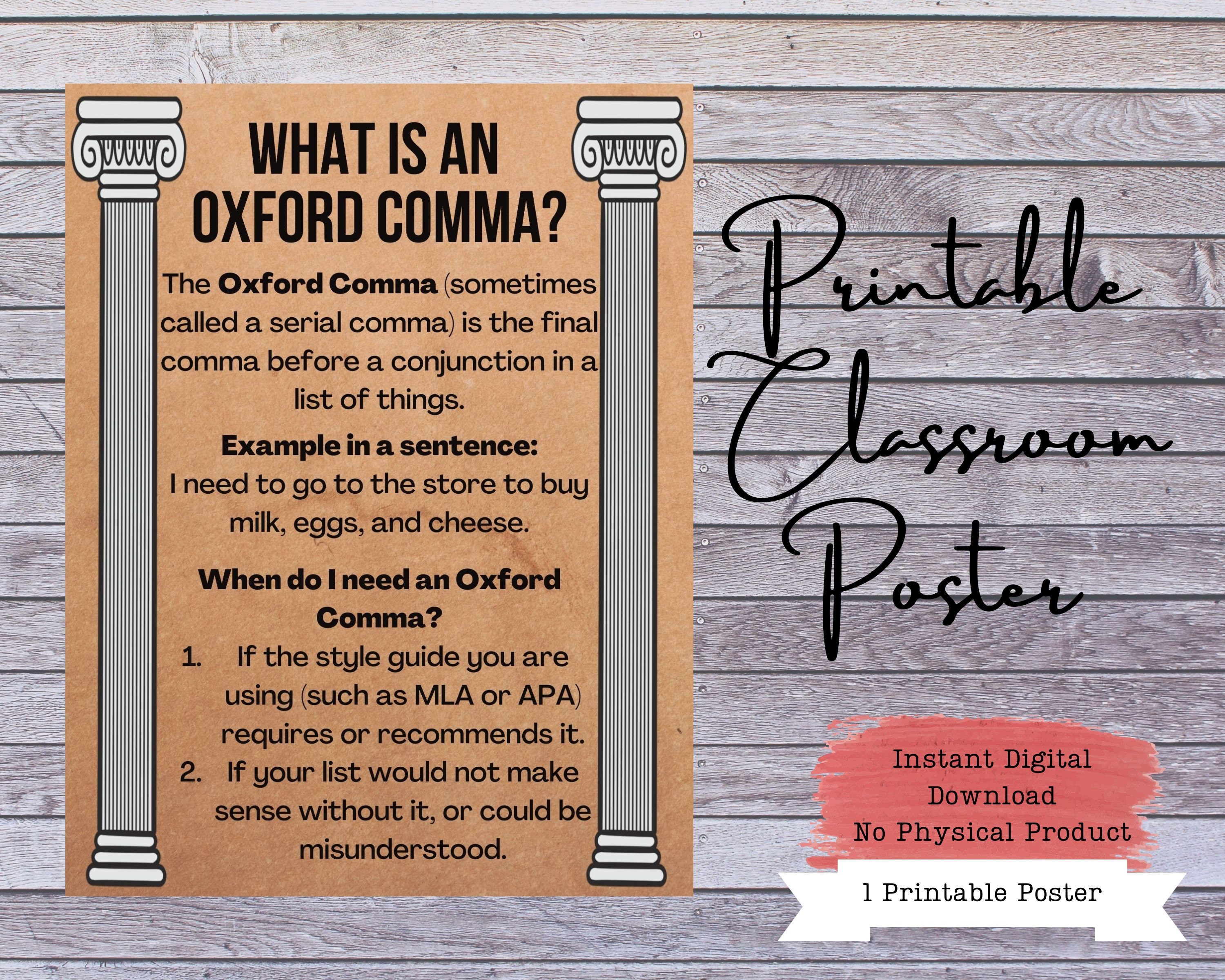 Apa Classroom Poster