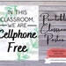 Cellphone Free Classroom Poster Phone Free Class No Phones - Etsy