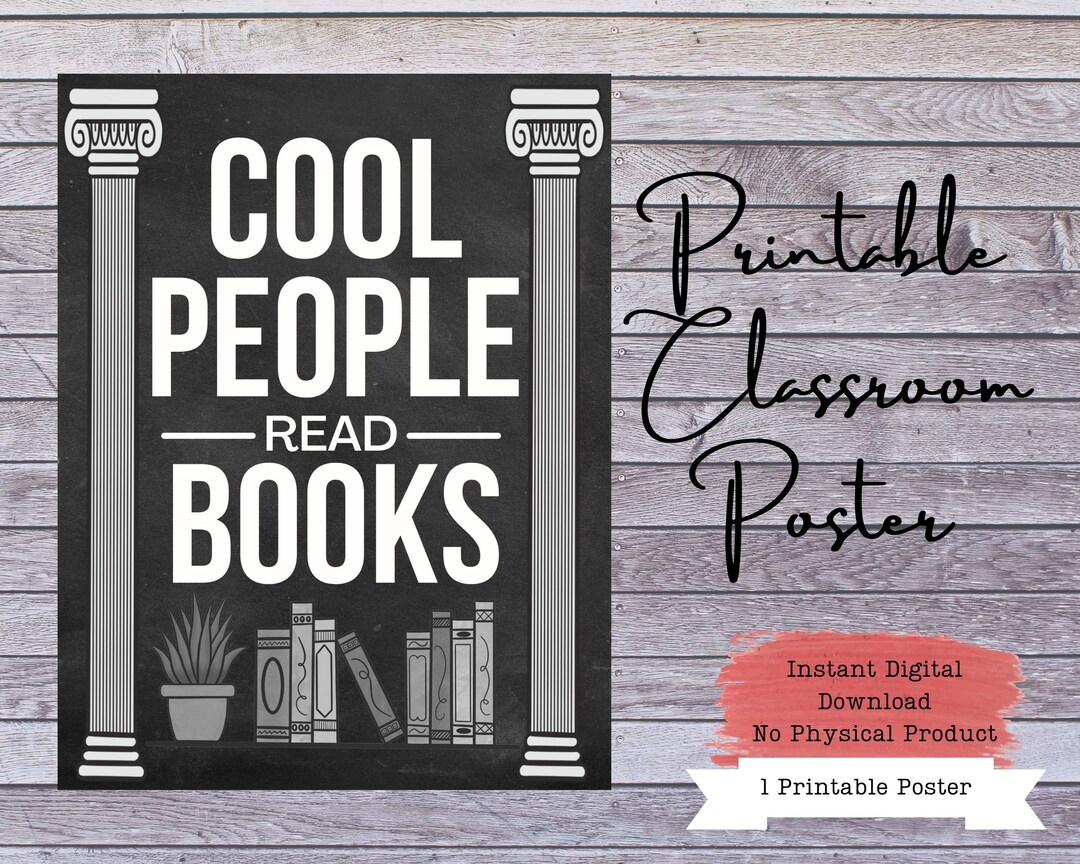 Read Books Poster, Reading Posters, Book Classroom Decor, English ...