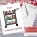 Library Valentine, Book Valentine Card, Valentines for Readers, Reader ...