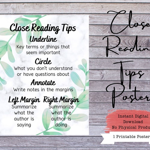 English Classroom Poster English Teacher Literature Poster - Etsy