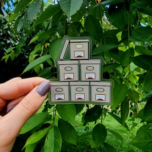 Archival Boxes Clear Sticker, Archival Storage, Archivist Sticker ...