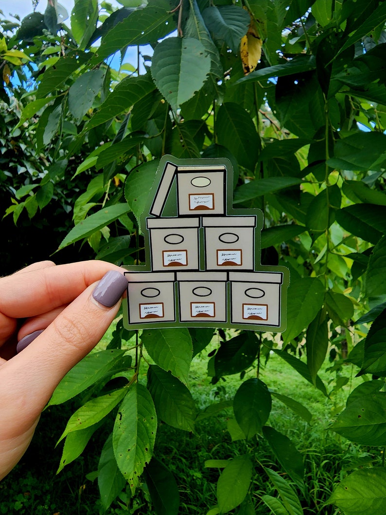 Archival Boxes Clear Sticker, Archival Storage, Archivist Sticker ...