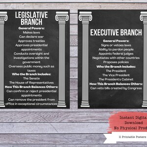 US Government Posters, History Decor, History Poster, Social Studies ...