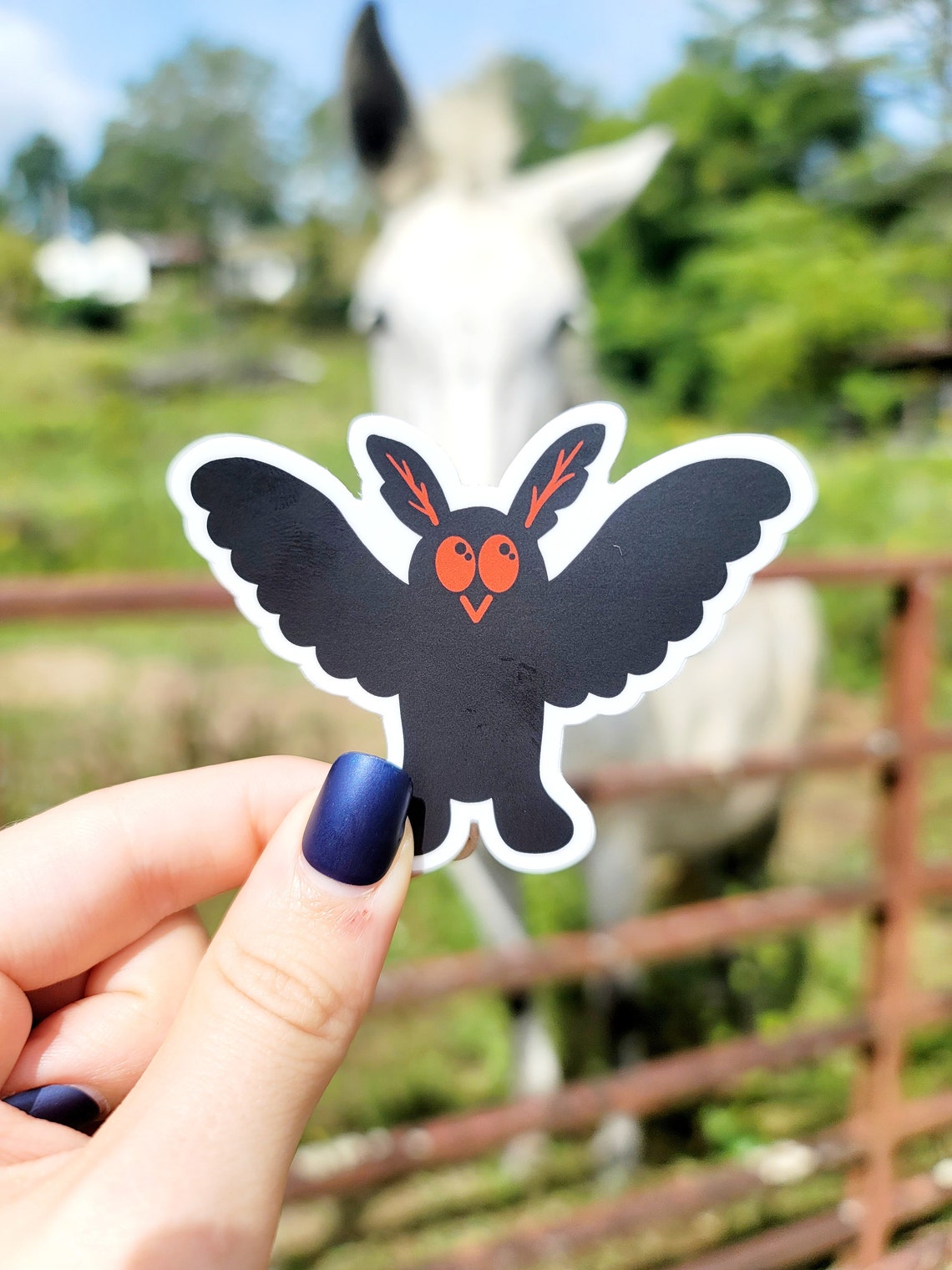 Mothman Sticker 3 Inch Sticker Mothman Gifts Mothman Art | Etsy