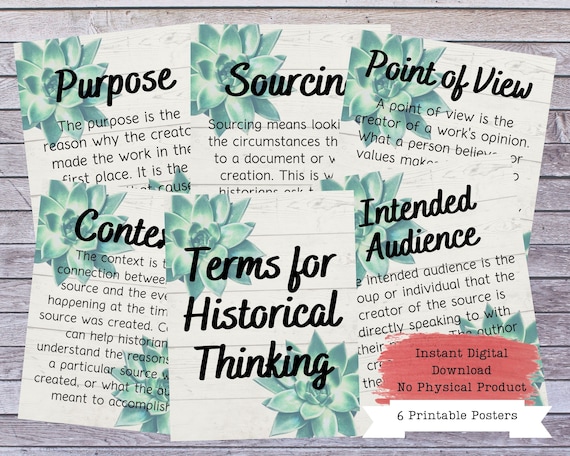 History Vocabulary Terms History Poster Social Studies | Etsy