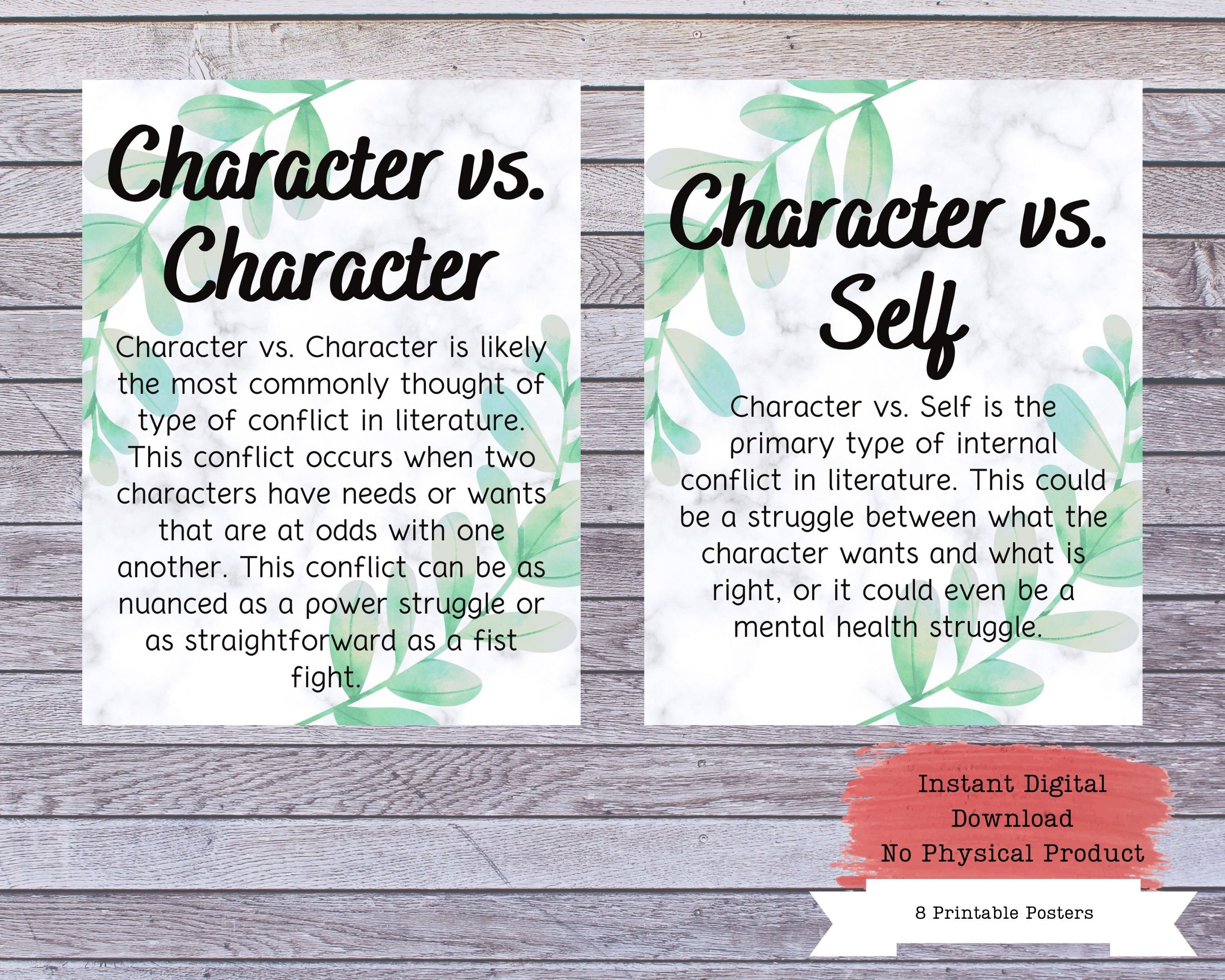 Conflict In Literature Poster