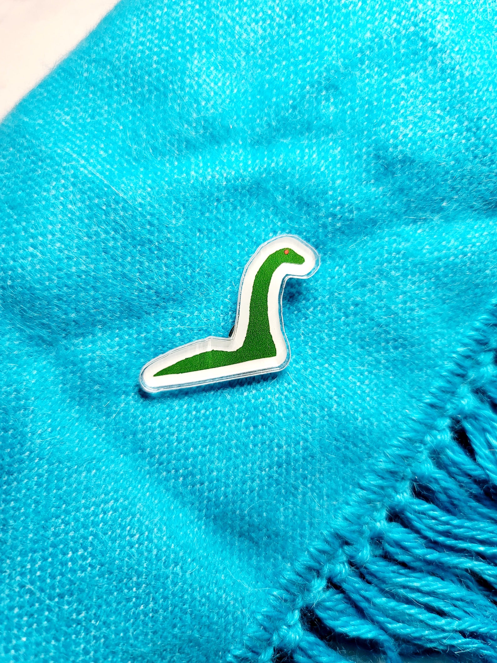 Loch Ness Pin Nessie Pin Loch Ness Monster Acrylic Pin | Etsy