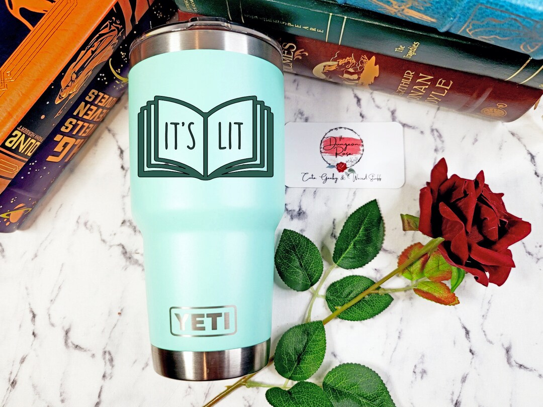 It's Lit Book Decal, English Teacher Gift, Book Car Decal, Get Lit ...