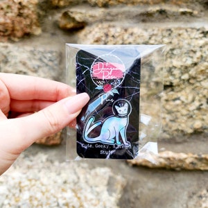 Space Cat Pin, Alien Cat, Sci Fi Pin, Science Fiction, Sci Fi Art, Cat ...