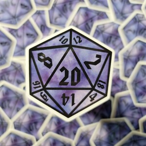 D20 Sticker, Natural 20, Role Playing Games, D20 Dice, D20 Galaxy, Dice ...