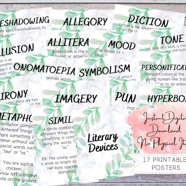 Literature Poster - Etsy