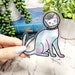 Alien Cat Sticker, Alien Sticker, Cat Stickers, Cat Gift for Cat Lovers ...