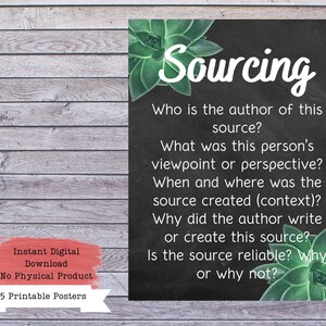 Think Like a Historian, History Decor, History Poster, Social Studies ...