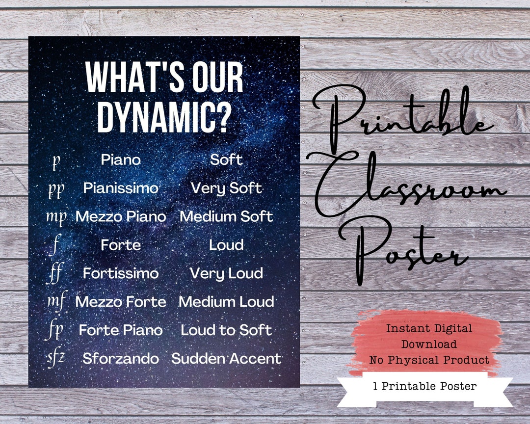 What's Our Dynamic, Music Poster Pack, Music Room Art, Band Director ...