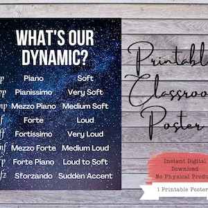 What's Our Dynamic, Music Poster Pack, Music Room Art, Band Director ...