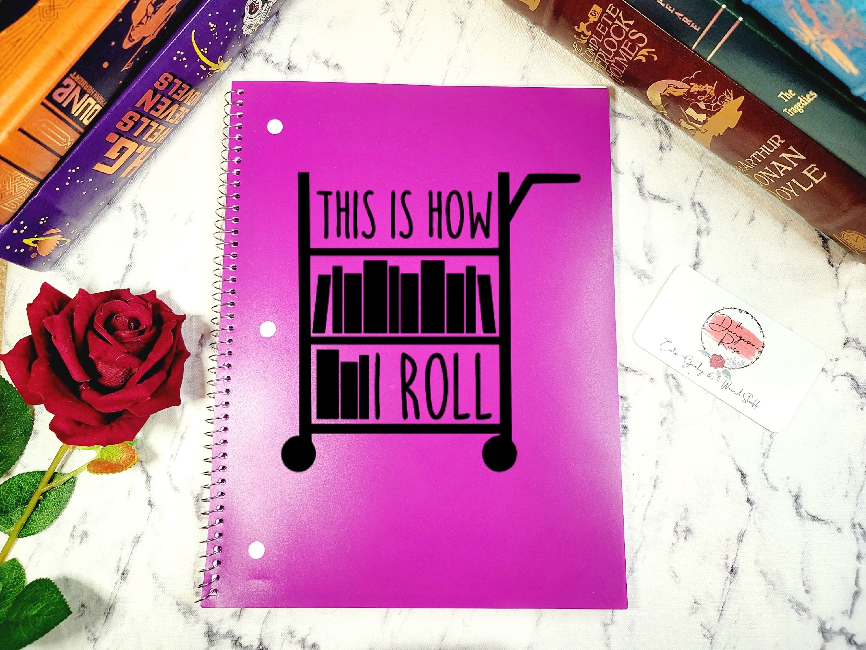 How I Roll Library, Librarian Sticker, Library Sticker, Librarian Cart ...