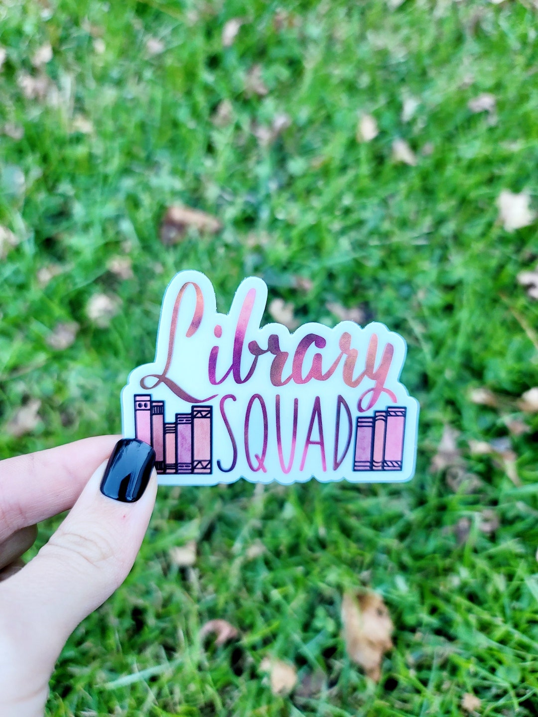 Library Squad Sticker, Matte Sticker, Book Stickers, Reading Stickers ...