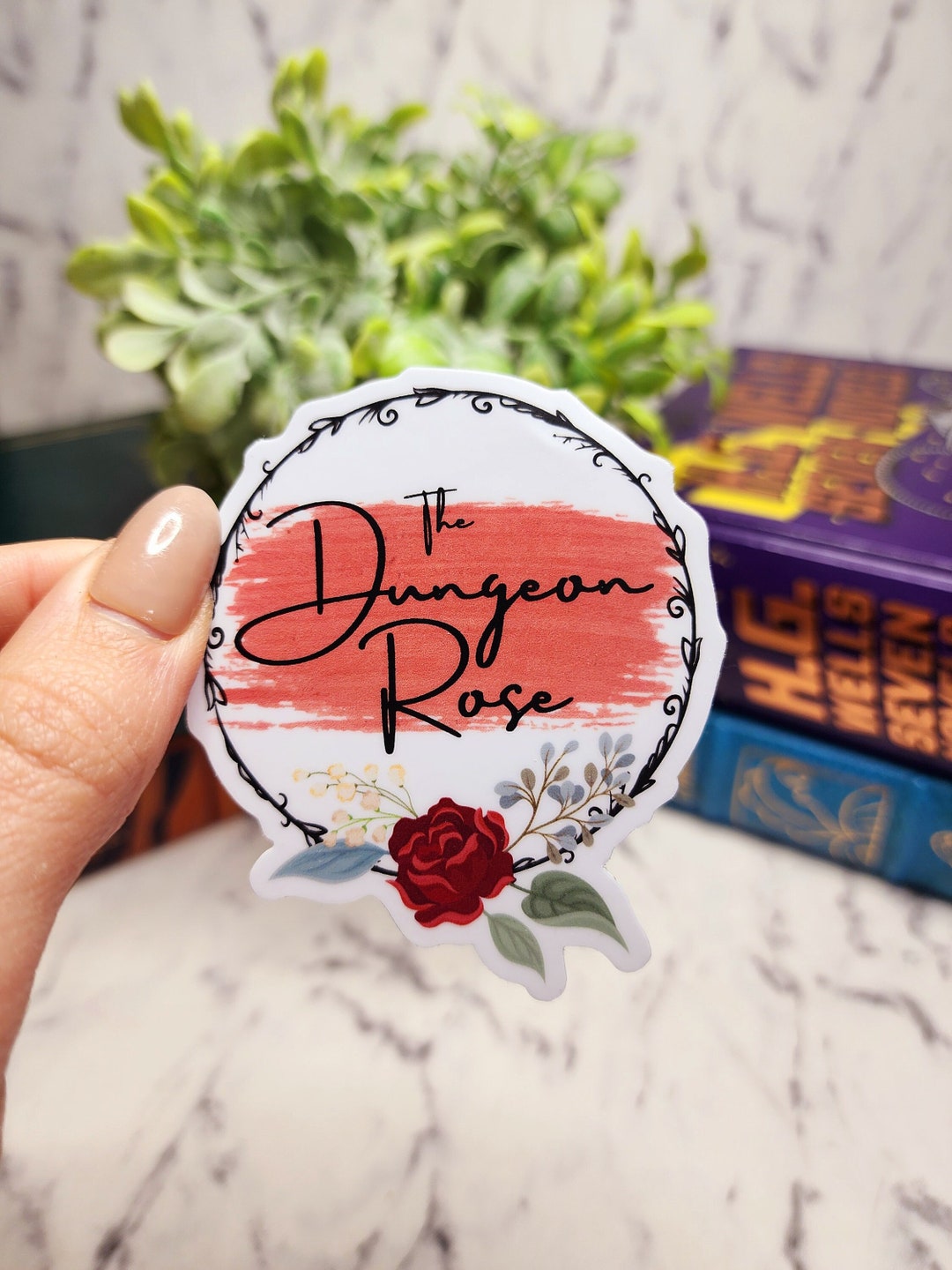 The Dungeon Rose Sticker, Shop Swag, Logo Sticker, Cute Sticker, Girly ...