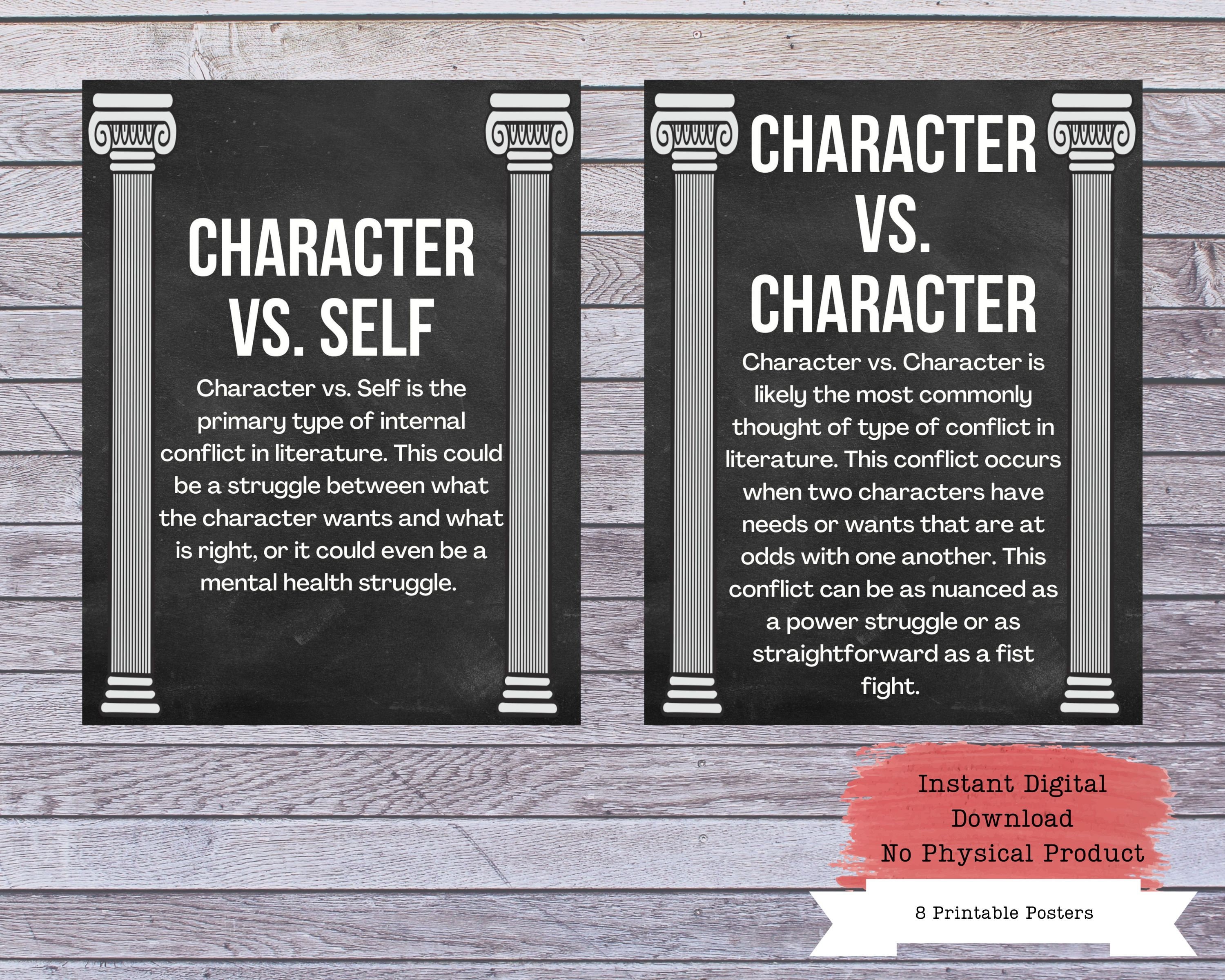 Conflict In Literature Poster