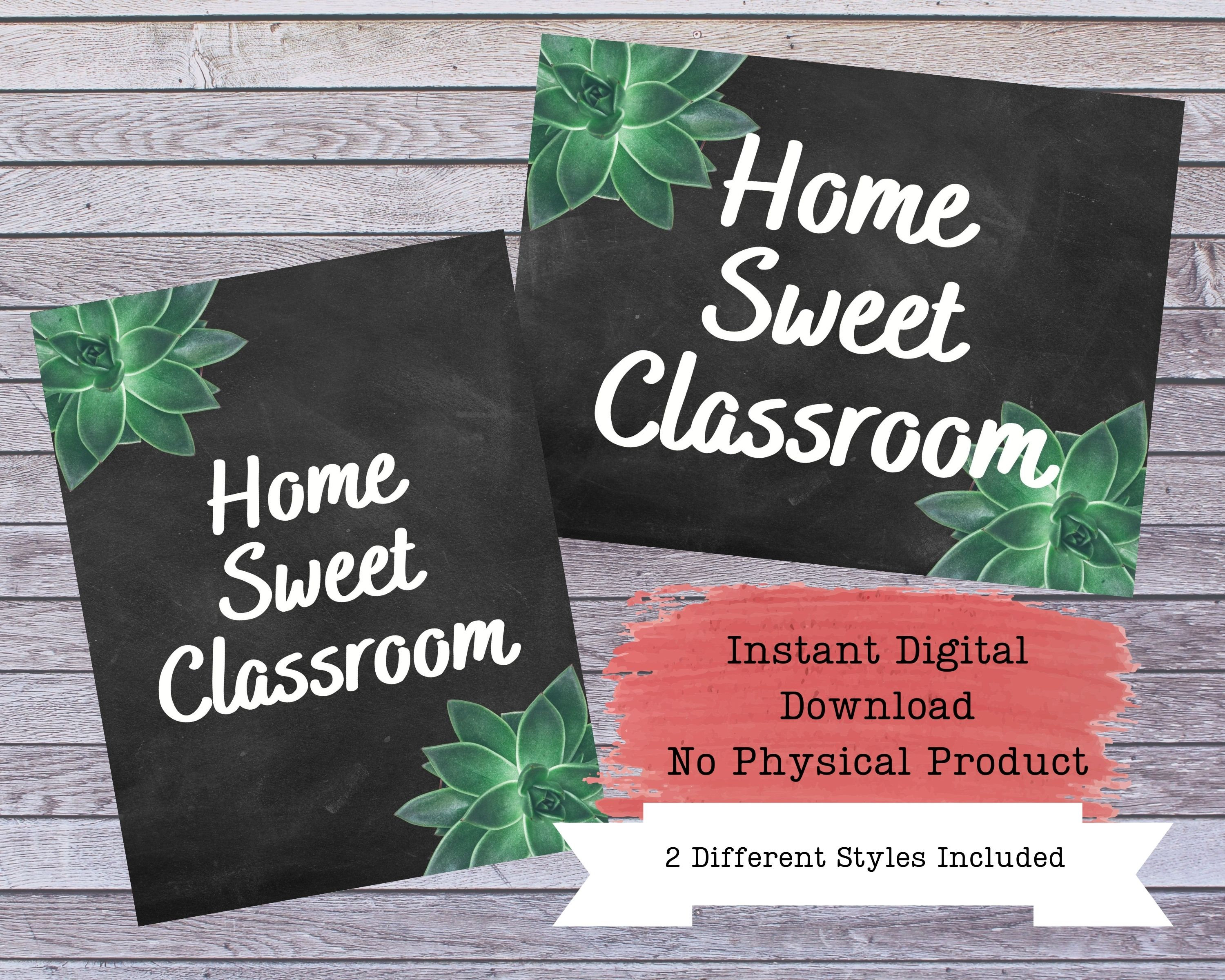 Home Sweet Classroom Class Poster Classroom Signs Classroom | Etsy