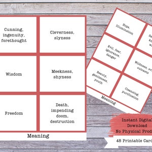 Symbols Matching Game, English Game, Book Games, Literary Devices ...