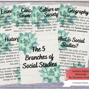 Social Studies Branches History Classroom History Class - Etsy