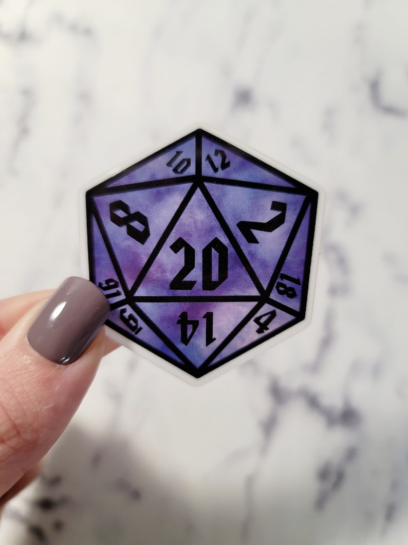 D20 Sticker Natural 20 Role Playing Games D20 Dice D20 - Etsy