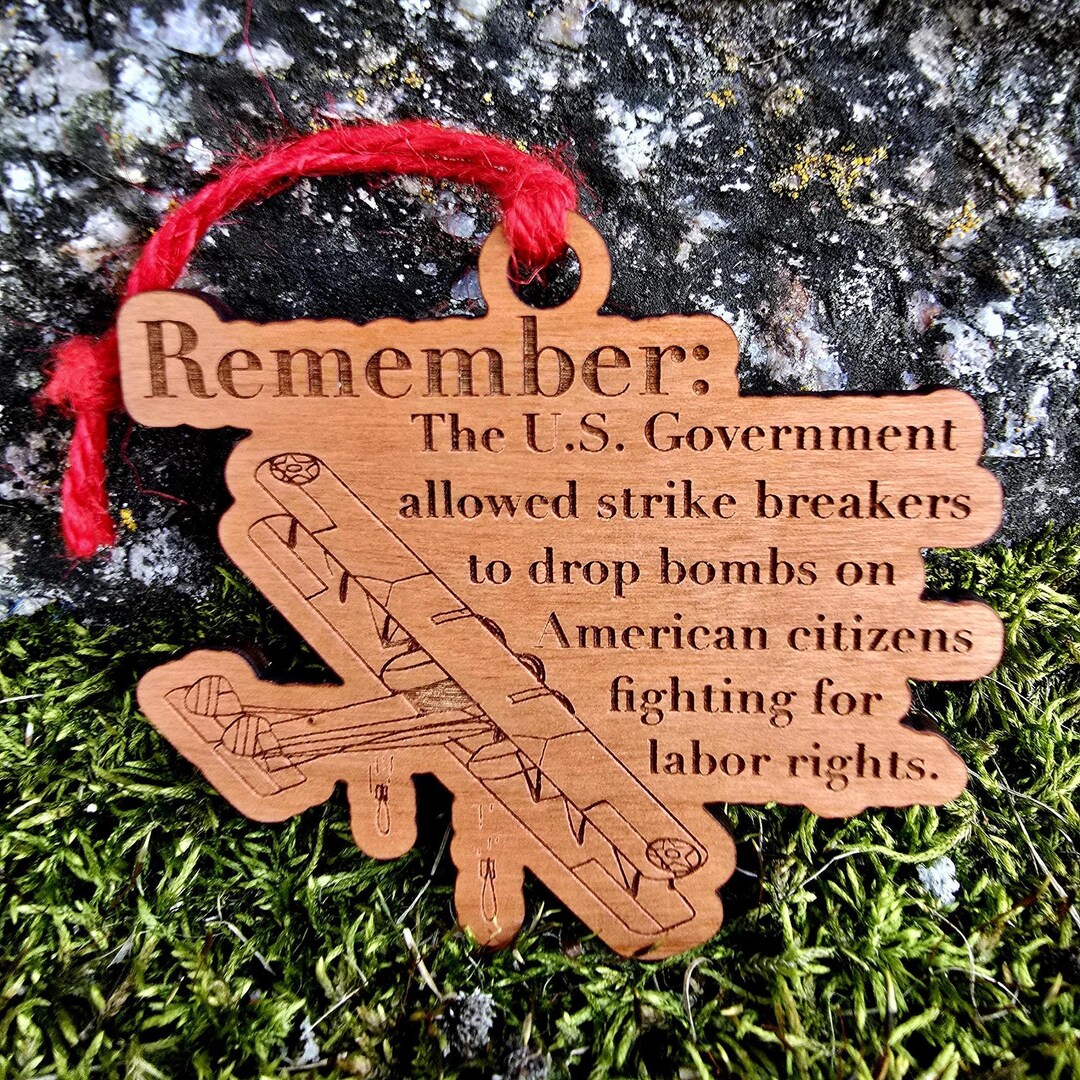 WV Mine Wars Ornament, Blair Mountain, History Ornament, Redneck ...